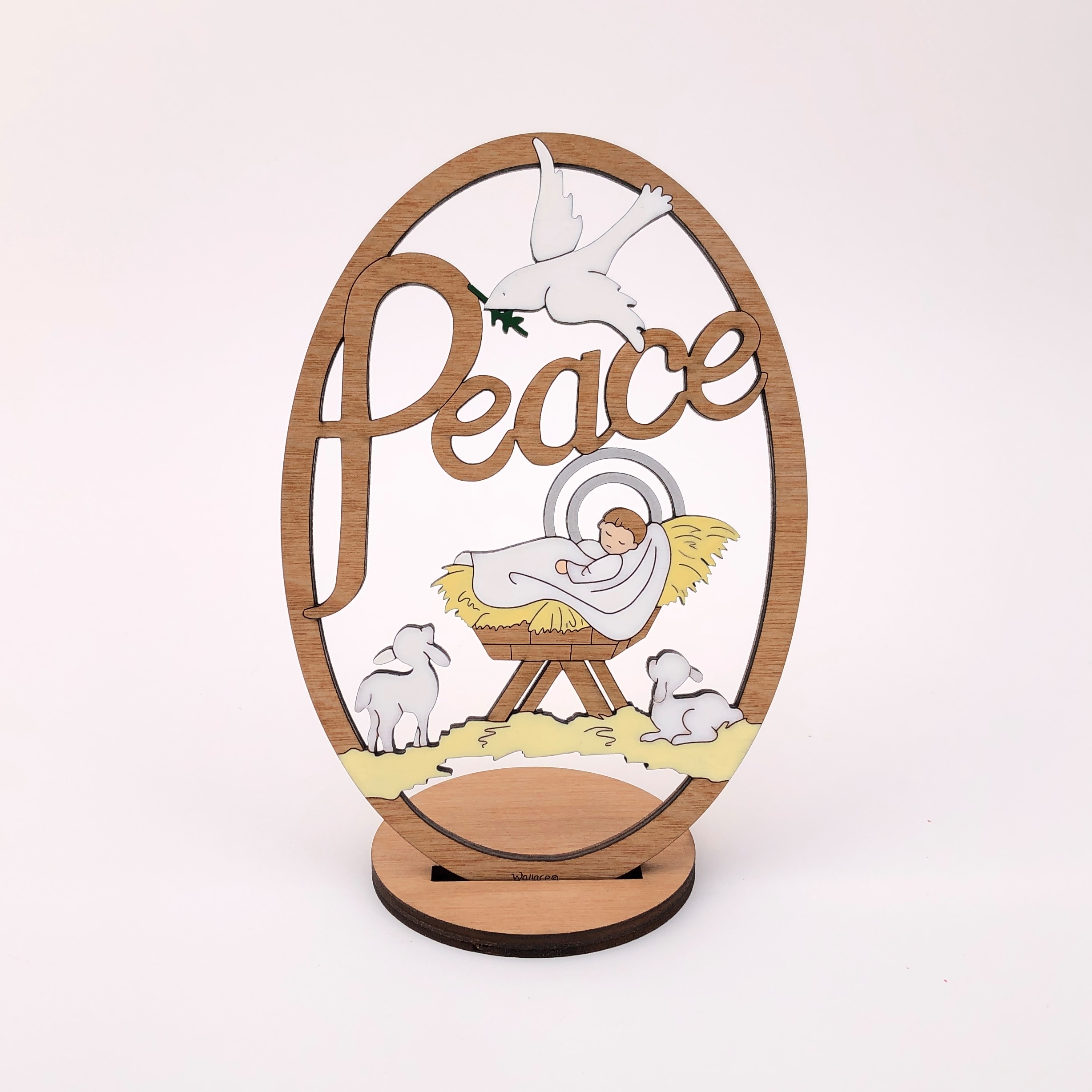 Small Peace Baby Jesus With Stand : Wallace Wood Ornaments | Quality ...