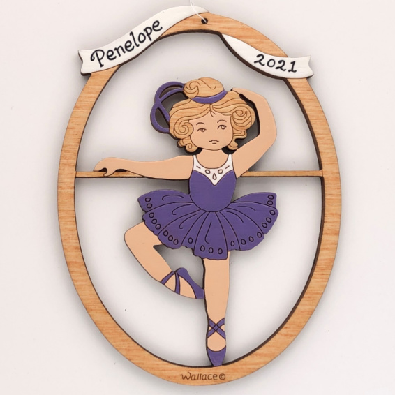 Young Dancer Ornament : Wallace Wood Ornaments | Quality Handcrafted ...